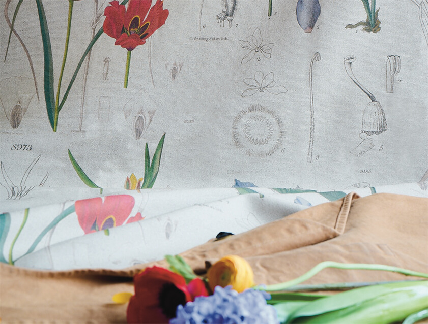 RHS Collection - Lilian Snelling Design | Bulbs Linen | 100% Linen ...