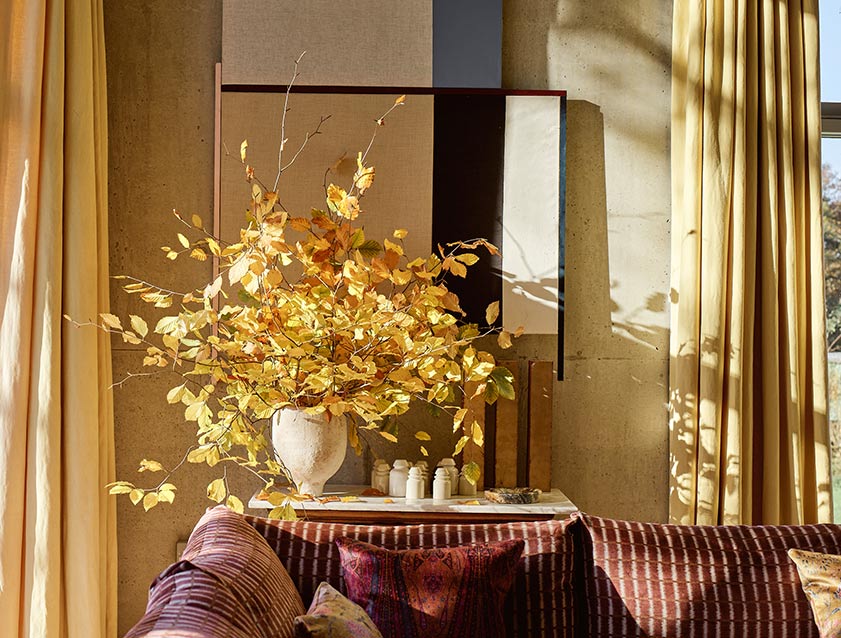 V&A Threads of India Opulent Velvets - Ikat Mirage | Burnt Umber ...