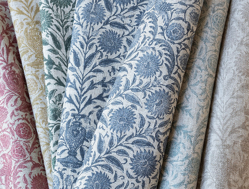 V&A Threads of India - Mughal Arbour | Corn | Fabric | 67% Viscose 33% ...