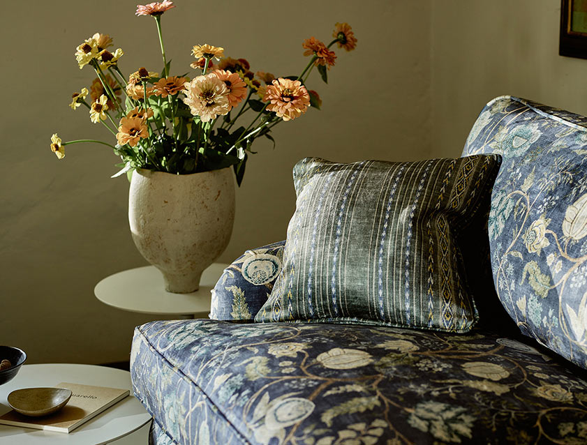 V&A Threads of India Opulent Velvets - Tree of Life | Midnight | Fabric ...