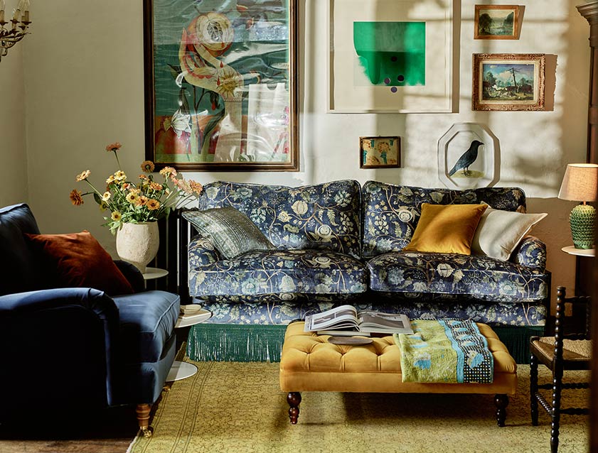 V&A Threads of India Opulent Velvets - Tree of Life | Midnight | Fabric ...