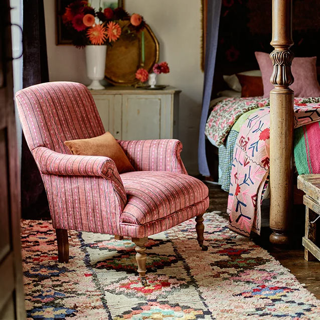 V&A Threads of India Velvets - Andhra Weave | Rouge | Fabric | 100% ...