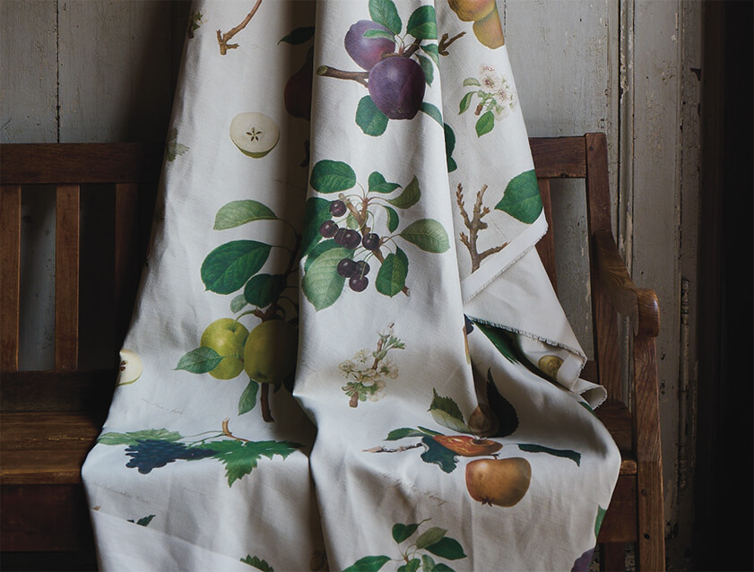 RHS Collection - William Hooker Design | Fruit | 65% Linen 35% Cotton ...